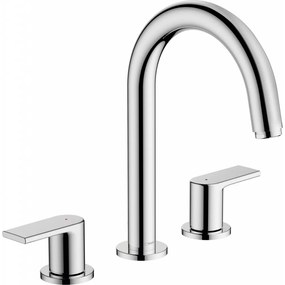 Hansgrohe Vernis Shape - 3-otvorová umyvadlová armatura s odtokovou soupravou s táhlem, chrom 71563000