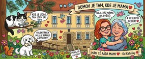 Personalizovaný hrnek z vlastní fotky pro rodinu – Komiksový styl