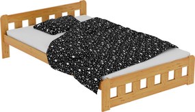 Maxi Zvýšená postel z masivu Nikola 120 x 200 cm - barva Olše