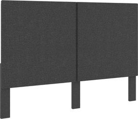 Čelo postele tmavě šedé textil 140 x 200 cm 287468