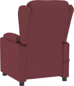 Masážní křeslo vínové textil 339061