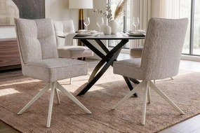 Designová otočná židle Narayan taupe