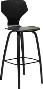 Černá barová židle (výška sedáku 75 cm) S.I.T – DAN-FORM Denmark