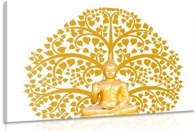 Obraz Budha se stromem života - 120x80 cm