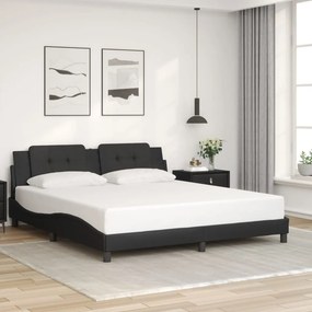 Rám postele bez matrace Zadar černý 180x200 cm umělá kůže 3208198