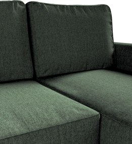 Potah na pohovku IKEA Backabro rozkládací se šezlongem barva zelená látka pletený vzor