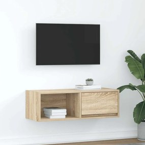 TV skříňka dub sonoma 80x31x25,5 cm kompozitní dřevo