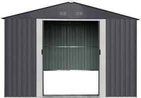 Riwall PRO RMSA 8x10 Anthracite - zahradní domek kovový 3 x 2,4 m se sedlovou střechou antracit