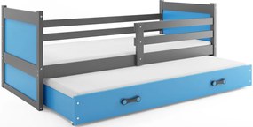 BMS Group Dětská postel s výsuvnou přistýlkou RICO grafit Velikost postele: 200x90 cm, Barva výplní: Grafit