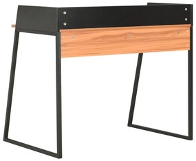 vidaXL Psací stůl černý a hnědý 90 x 60 x 88 cm