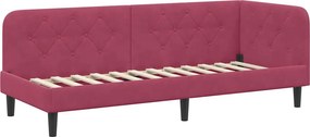 Rohový rám postele Víno Červené 80 x 200 cm samet 3394138