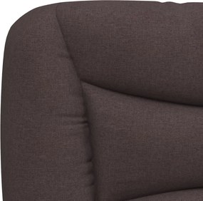 Postel s matrací Hvar tmavě hnědá 140 x 190 cm textil 3208530