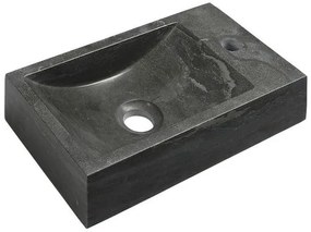 Sapho Blok Kamenné umývátko 40x10x22 cm, antracit 2401-28