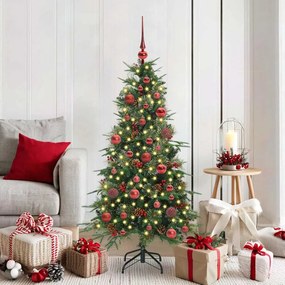 Umělý Skládací Vánoční Strom s stojanem Zelená 150 cm PE a PVC 3397406