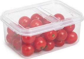 dóza na potraviny, jednoduchá, s víkem, plast, 6x15x9 cm, průhledná, Dekorino DP20260016