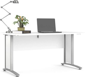 FALCO Psací stůl Office 80400/71 bílá/silver grey