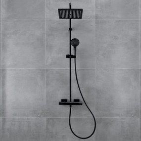 Hansgrohe Vernis Shape - Showerpipe 240 1jet s termostatem, černá matná 26427670