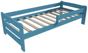 Vomaks Dětská postel se zábranou VMK009D KIDS Rozměr: 100 x 200 cm, Barva: barva modrá