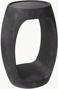 Oválný mramorový odkládací stolek Clipper