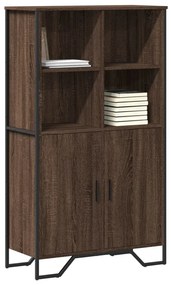 Highboard hnědý dub 79,5 x 35,5 x 137,5 cm kompozitní dřevo 3295311