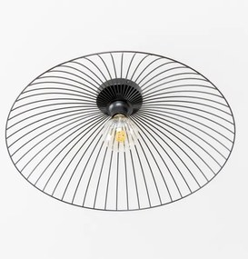 Brilagi - LED Přisazený lustr CERIA WIRE 1xE27/40W/230V pr. 60 cm černá
