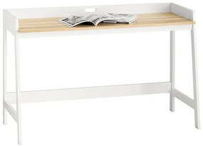 Sobuy SoBuy FWT41-WN Počítačový stůl Kancelářský stůl Bílá/přírodní 125x80x51cm