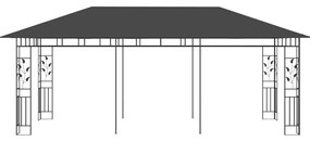 vidaXL Marketos Altán s moskytiérou 6 x 3 x 2,73 m antracitový