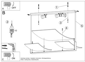 Stropní svítidlo Celia, 1x mléčné skleněné stínítko, w