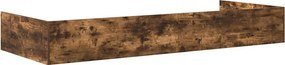 Rám postele s čelo Kouřový dub 75 x 190 cm Kompozitní dřevo 3335257