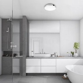 Stropní LED svítidlo BRILONER průměr 28,5cm 13W bílé-chrom 3351016
