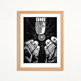 Hugo Rayman | Zákrok Rám: Bílý, Velikost: 60 x 40 cm