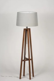 Stojací designová lampa Paola Grey and Brown