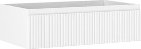 Mexen Rivel, koupelnová skříňka 80 cm, 1 zásuvka, drážkovaná, bílá matná, 91A20-08023-1-BF01