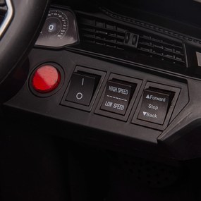 HOMCOM dětské elektrické autíčko s dálkovým ovládáním, bezpečnostním pásem, hudbou (MP3/USB/TF), pro děti od 3 do 5 let