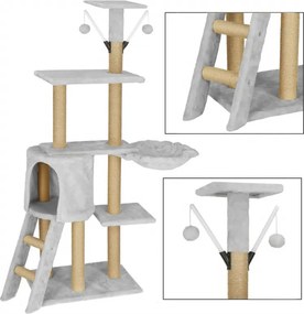 Škrabadlo pro kočky - Domeček se schody 6 pater 136 cm SPRINGOS PA1042