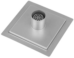 BPS-koupelny Čtvercový sprchový odtokový žlab DL08-QUBE-G3 HYD-3860 15x15 cm, satén