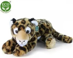 RAPPA Plyšový leopard ležící 40 cm / ECO-FRIENDLY / od 0 měsíců