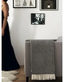 Pléd v barvě terakota s podílem bavlny Euromant Skyline, 140 x 180 cm