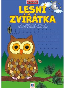 Baloušek - grafomotorická omalovánka A4, Lesní zvířátka