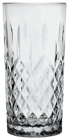 Skleněná nápojová sklenička Water Grey M - 300 ml