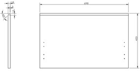 Mexen Orio, koupelnová skříňka 100 cm s umyvadlem Vela vlevo, 2S, 1D, bílá matná, 91A13-10047-3-BBFFFF01-W23L01