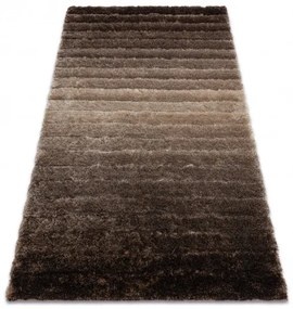 Dywany Łuszczów, Kusový koberec Flim 007-B3 Stripes brown, 120x160, hnědá, ložnice