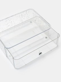 Sinsay - Průhledný organizér na kosmetiku se zásuvkou - clear