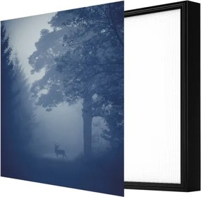 Led Podsvícený Obraz Jelen rámeček černý Canvas Slim 30x40 cm napájecí adaptér