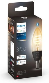 Filamentová smart žárovka E14, 5 W White ambiance – Philips Hue