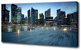 Wallmuralia Foto obraz na plátně Singapur noc 100x50