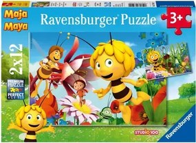 RAVENSBURGER Puzzle Včelka Mája / 2x12 dílků / 26 × 18 cm