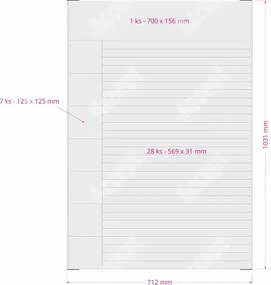 ACCEPT Hlavní orientační tabule ACS 010 (712 x 1031 mm) - stříbrná tabule