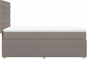 Box spring postel s matrací taupe 90x200 cm textil 3294257