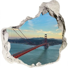 Wallmuralia Fototapeta díra na zeď 3D Most San Francisco 75x75 cm